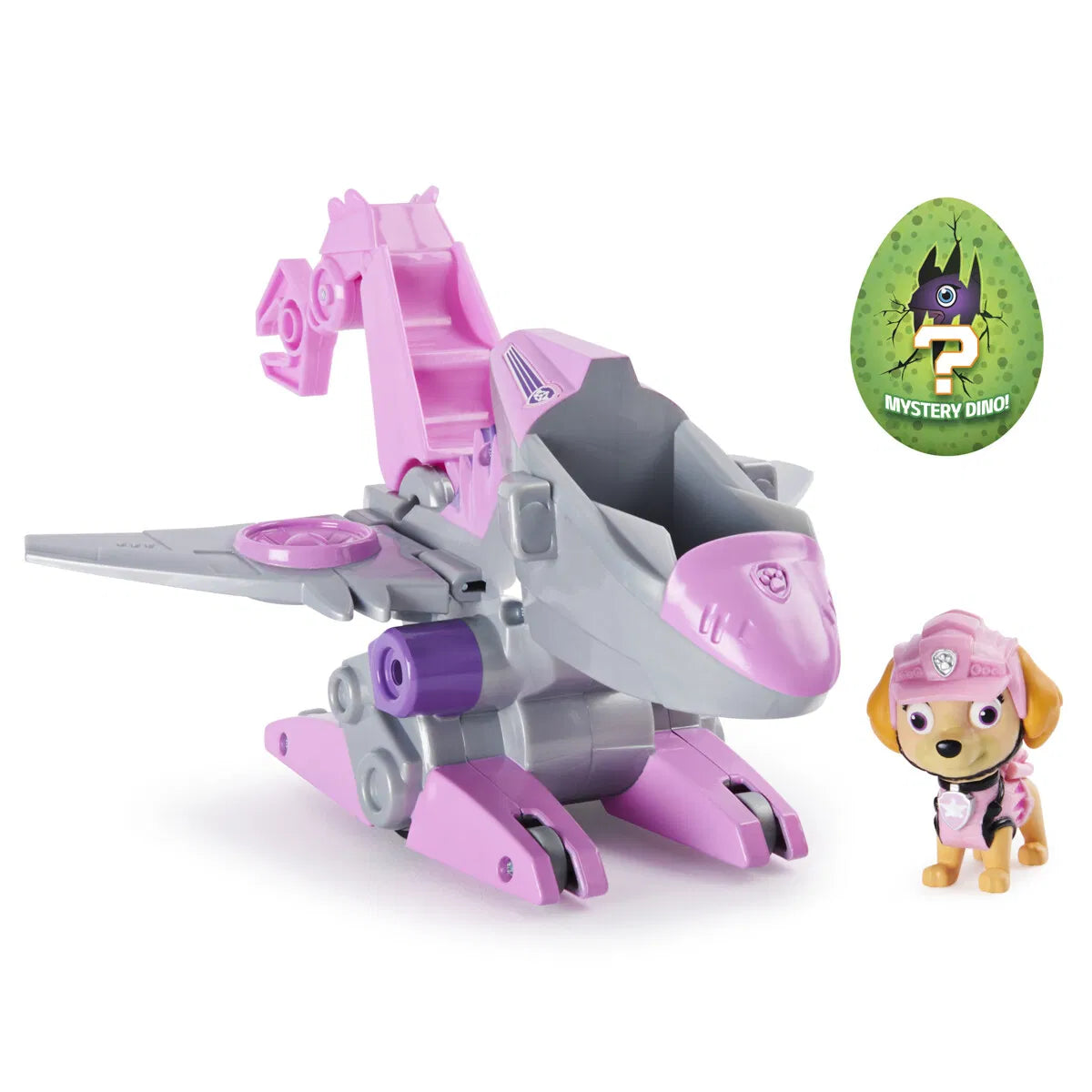 Paw Patrol Figur Skye med Fly og Surprise Dinosauræg – Symbizon ApS